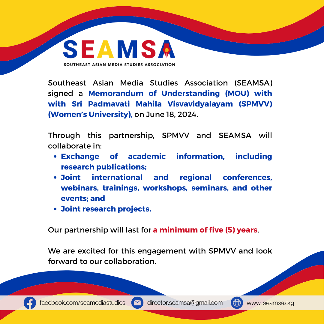 SEAMSA signs MOU with SPMVV (Women’s University) – [SEAMSA]